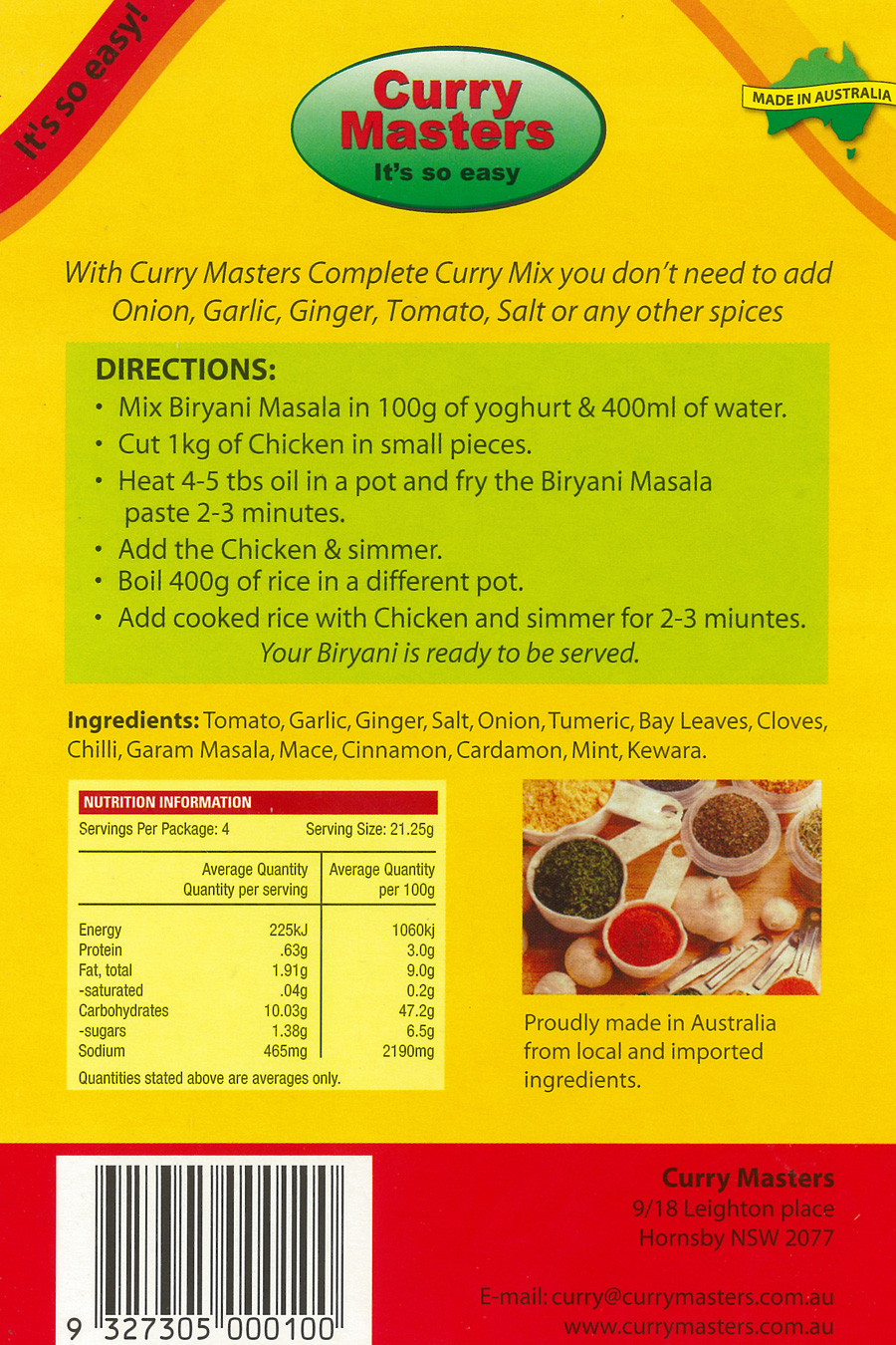 Biryani Masala – Curry Masters