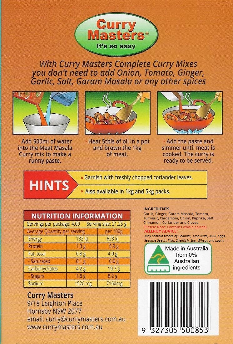 Meat Masala Curry – Curry Masters